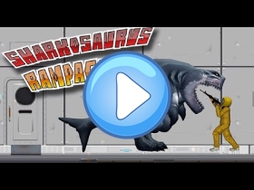 SHARKOSAURUS RAMPAGE, juego gratis online, de Jurassic park