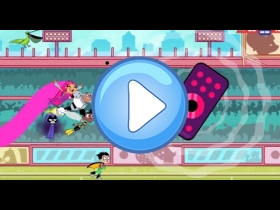Juega a Teen Titans Go Zapping Run🎮🕹️, de Teen Titans Go!