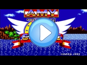 Play Amy Rose in Sonic the Hedgehog online, from Sonic